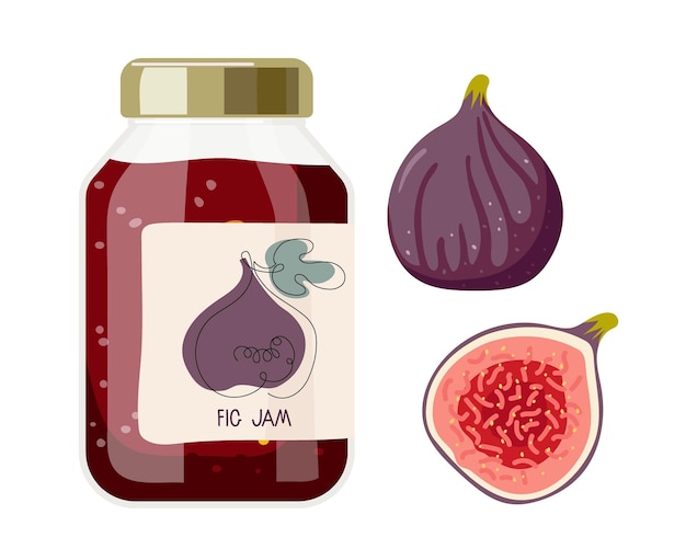 Delectable Fig Jam in a Vibrant Jar | Jiffy Designs