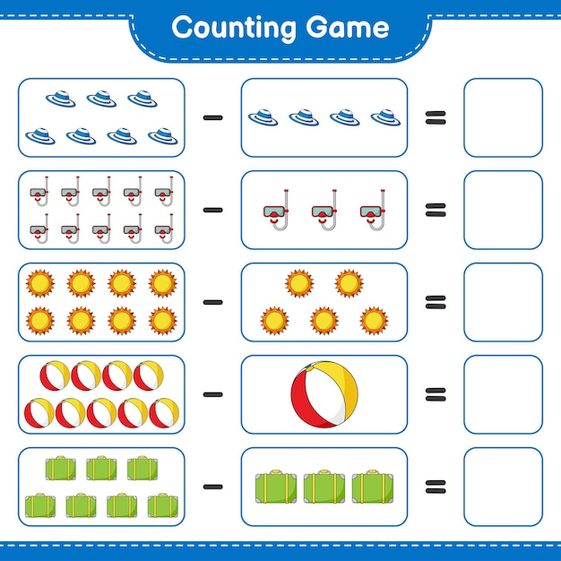Engaging Visual Counting Game with Diverse Elements | Jiffy Designs