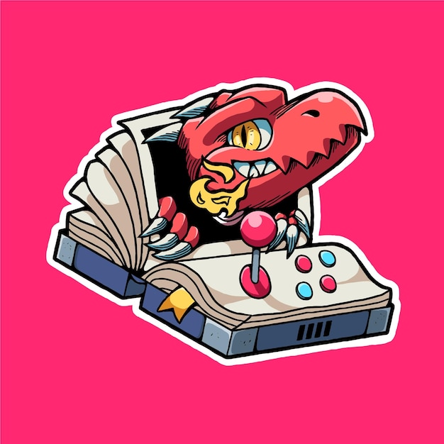 Ferocious Game Controller with Fierce Dragon Artwork | Jiffy Designs