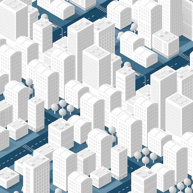 Minimalist Architectural Cityscape in Shades of Gray and Blue | Jiffy ...