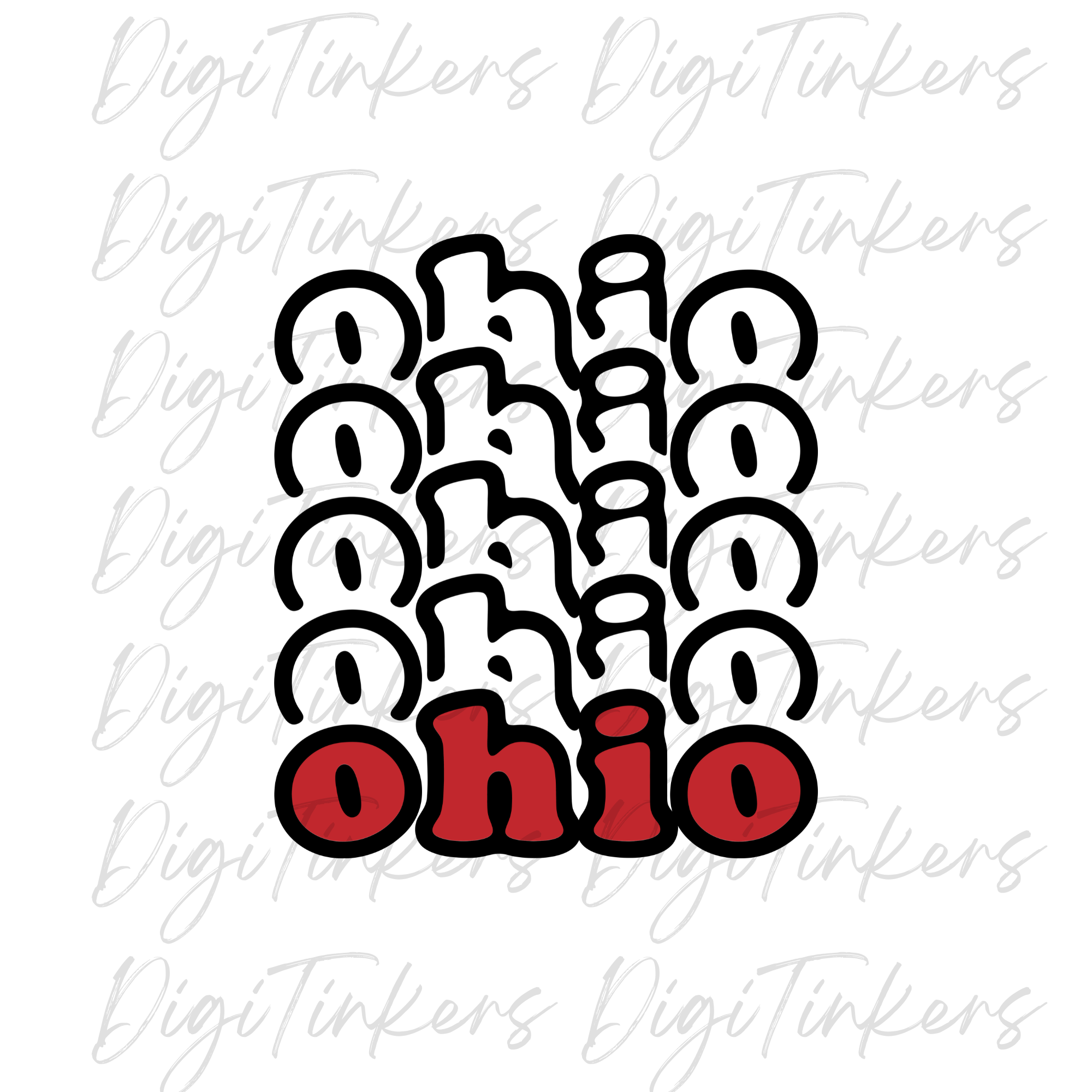 Retro Stacked State of Ohio, Team Matching Shirt, Buckeye State Est ...