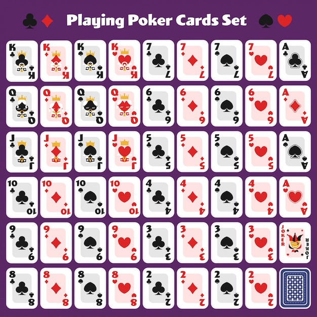 Vibrant Playing Card Collection with Suits and Ranks | Jiffy Designs