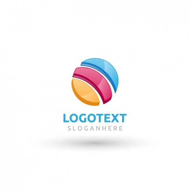 Vibrant Spherical Logo with Colorful Segments and Slogan Text | Jiffy ...