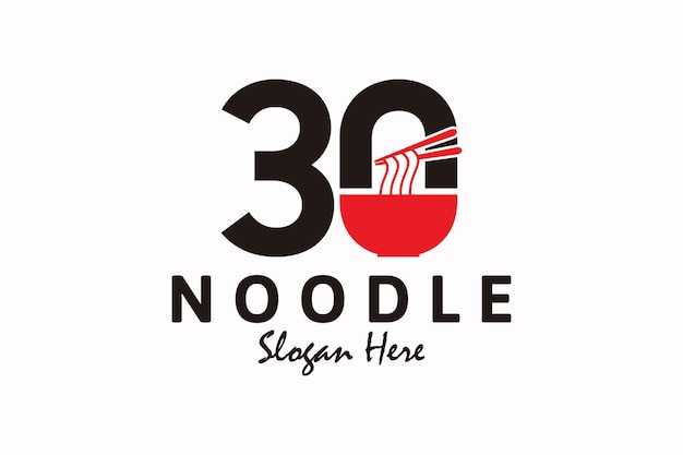 Bold Noodle Logo with Vibrant Slogan and Minimalist Design | Jiffy Designs