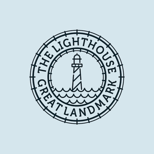 Iconic Lighthouse Emblem Showcases Great Landmark | Jiffy Designs
