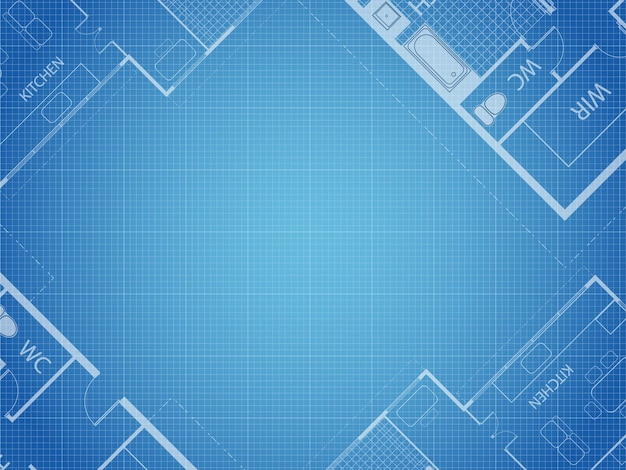 Architectural Blueprint with Geometric Shapes and Symbols | Jiffy Designs