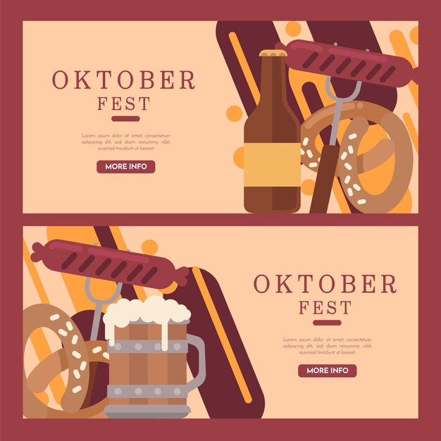 Vibrant Celebration of Oktoberfest with Traditional Symbols | Jiffy Designs