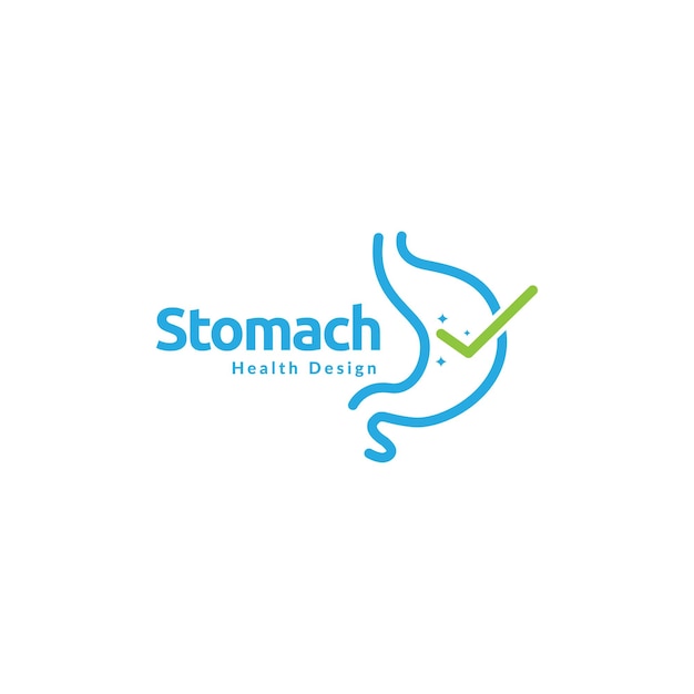 Vibrant Stomach Health Logo with Stylized Digestive Motif | Jiffy Designs