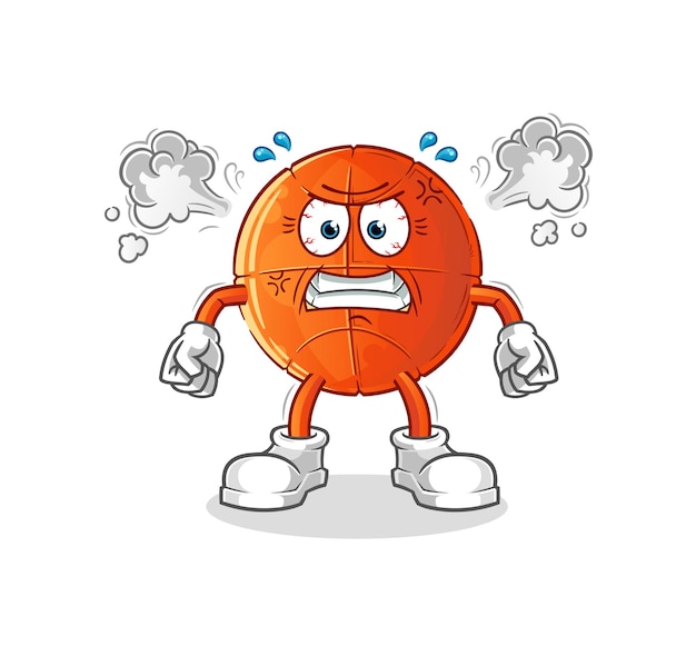 Angry Cartoon Basketball Throwing a Tantrum | Jiffy Designs