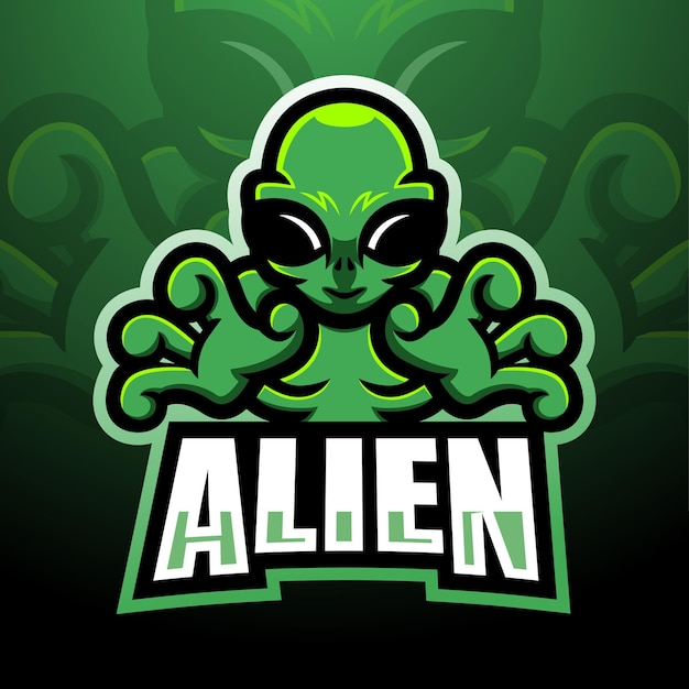 Captivating Alien Mascot Logo in Vibrant Green | Jiffy Designs