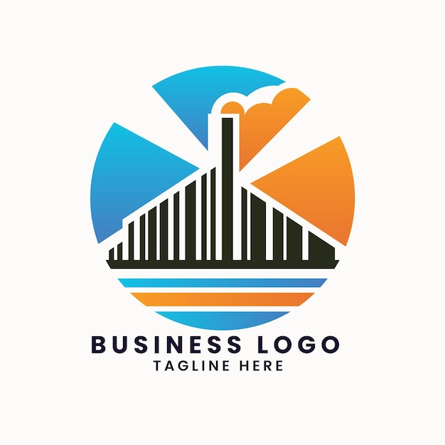 Vibrant Cityscape Logo with Geometric Shapes and Gradients | Jiffy Designs