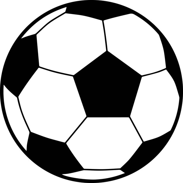 Classic Soccer Ball: Iconic Black and White Design | Jiffy Designs