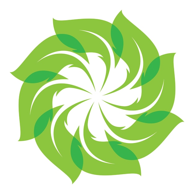 Vibrant Green Leaf Swirl Design | Jiffy Designs