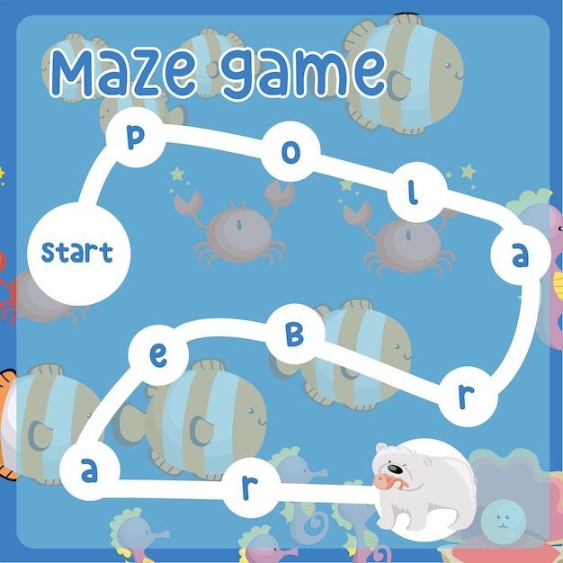 Playful Underwater Maze Adventure with Cute Sea Creatures | Jiffy Designs