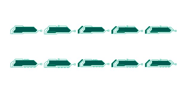 Minimalist Green Circuit Board Arrows in Repeating Pattern | Jiffy Designs