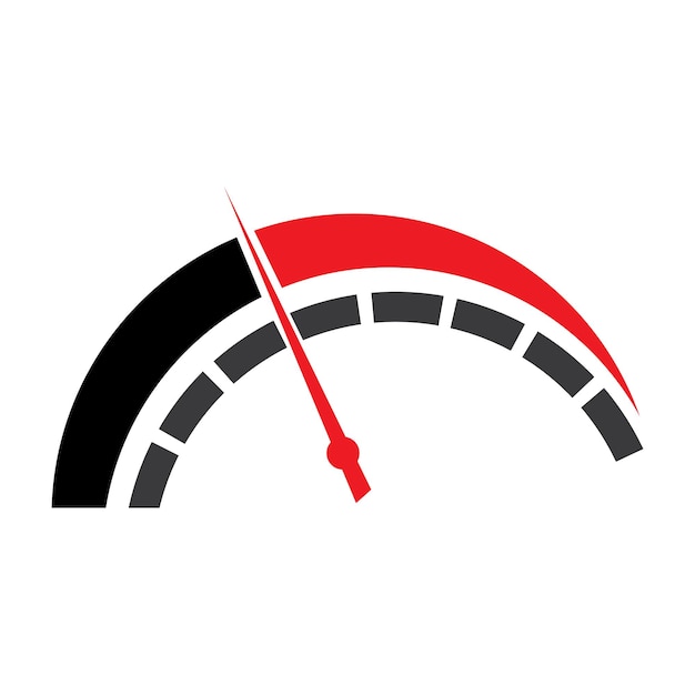 Vibrant Speedometer Icon Showcasing Performance and Speed | Jiffy Designs