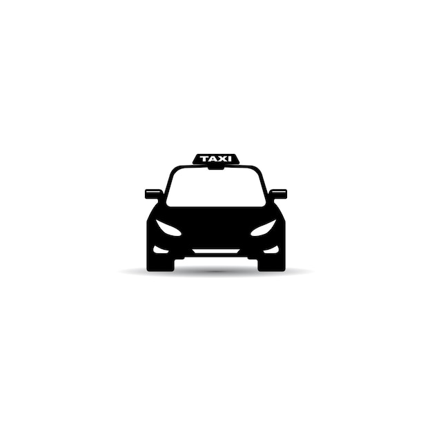 Sleek and Stylish Taxi Silhouette in Minimalist Design | Jiffy Designs