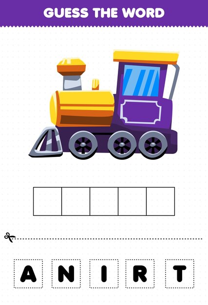 Vibrant Locomotive: A Playful Train Illustration | Jiffy Designs