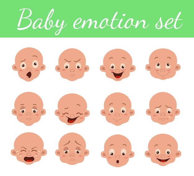 Expressive Baby Faces Conveying Various Emotions | Jiffy Designs