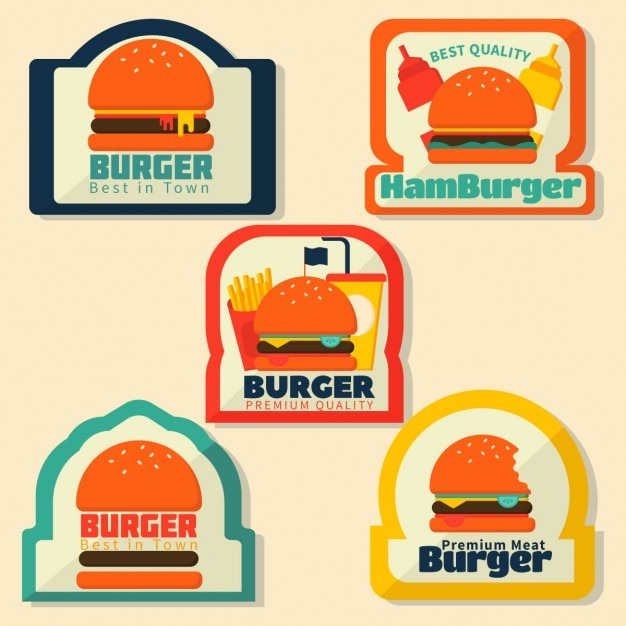 Vibrant Burger-Themed Graphic Designs with Retro Aesthetic | Jiffy Designs