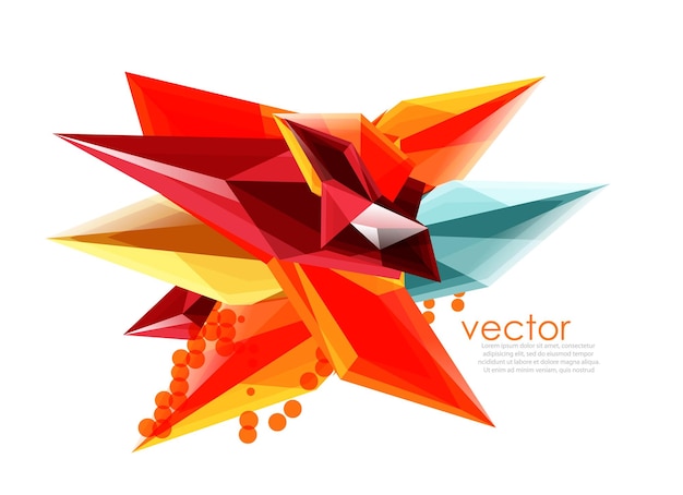 Vibrant Geometric Explosion of Colorful Triangular Shapes | Jiffy Designs