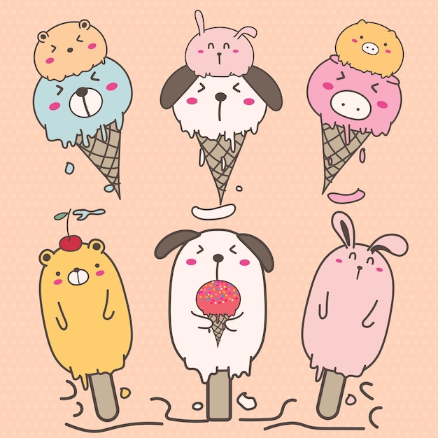 Delightful Collection of Whimsical Animal-Inspired Ice Cream Designs ...
