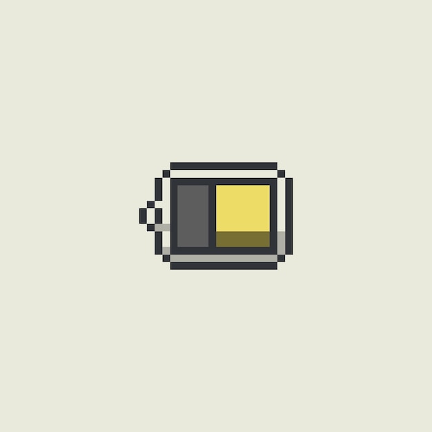 Minimalist Pixel Art Camera Icon | Jiffy Designs