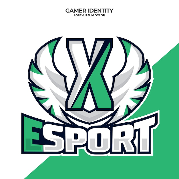 Vibrant Esports Logo with Dynamic Wings and Stylized Lettering | Jiffy ...