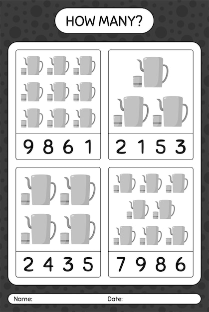 Counting Cups and Jugs: A Visual Math Challenge | Jiffy Designs