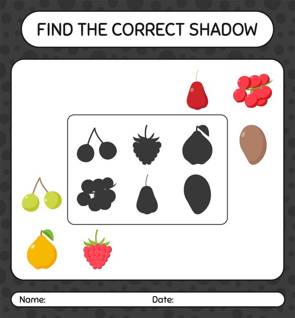 Matching Fruit Shadows: A Fun Visual Puzzle | Jiffy Designs