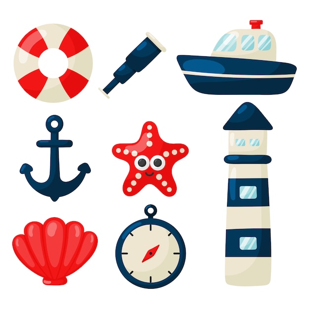 Vibrant Nautical Symbols and Icons for Maritime Designs | Jiffy Designs