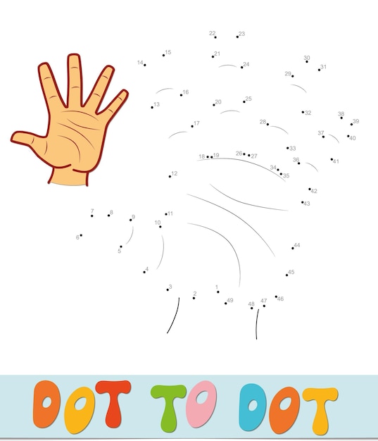 Vibrant Hand Silhouette and Colorful Dot-to-Dot Pattern | Jiffy Designs