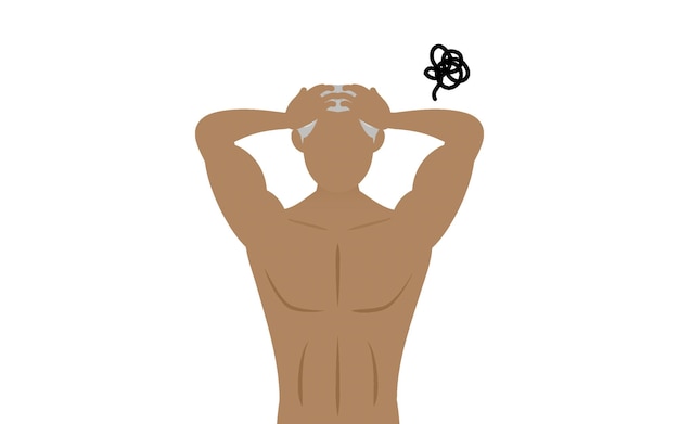 Stylized Silhouette of a Relaxed Figure with Flower Accent | Jiffy Designs