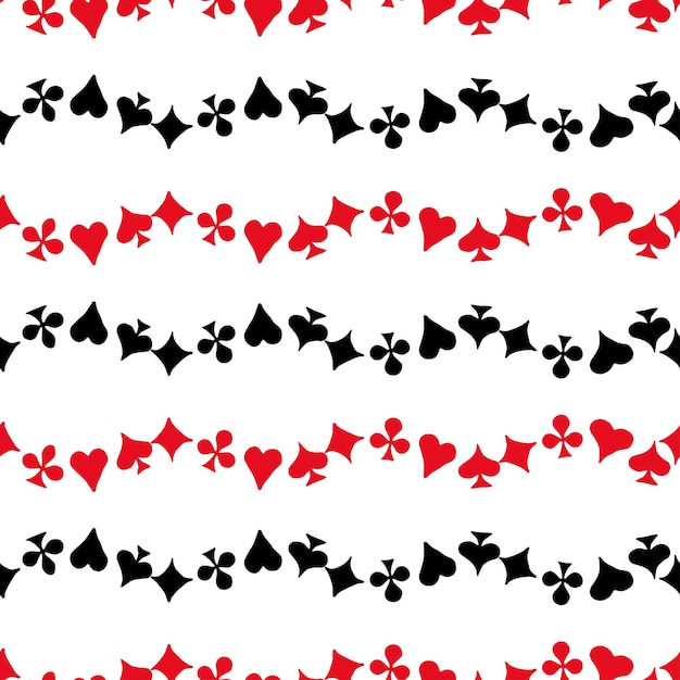 Vibrant Playing Card Suit Pattern | Jiffy Designs