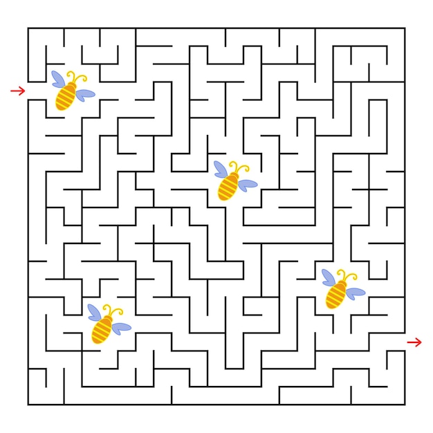 Intricate Maze with Glowing Fireflies | Jiffy Designs