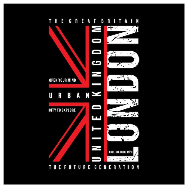 Vibrant Union Jack Inspired Urban London Cityscape Design | Jiffy Designs