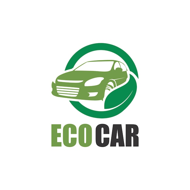 Green Car Logo with Stylized Automobile Illustration | Jiffy Designs