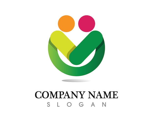 Vibrant Embrace: A Harmonious Corporate Logo Design | Jiffy Designs
