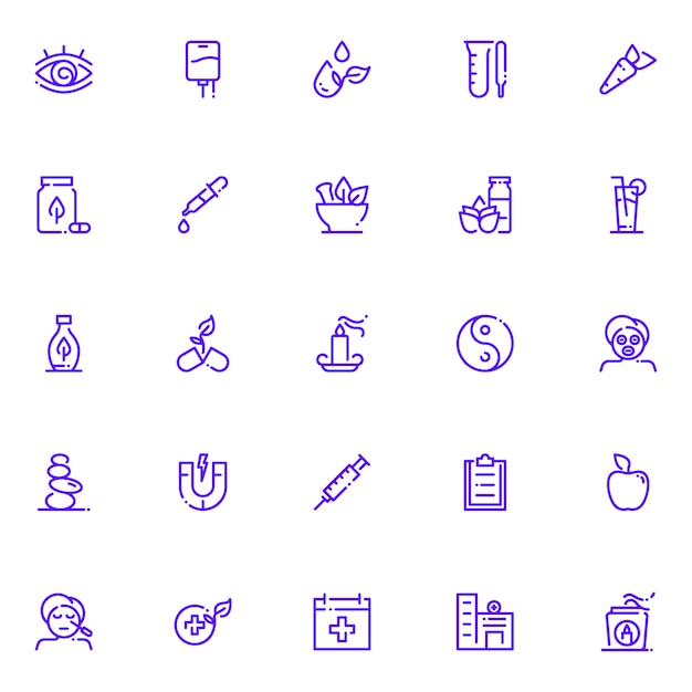 Vibrant Medical Symbols: A Visual Compendium of Healthcare Icons ...