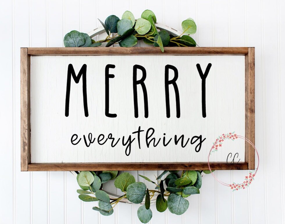 Merry Everything Svg, Christmas Svg, Merry Christmas Svg, Merry Png ...