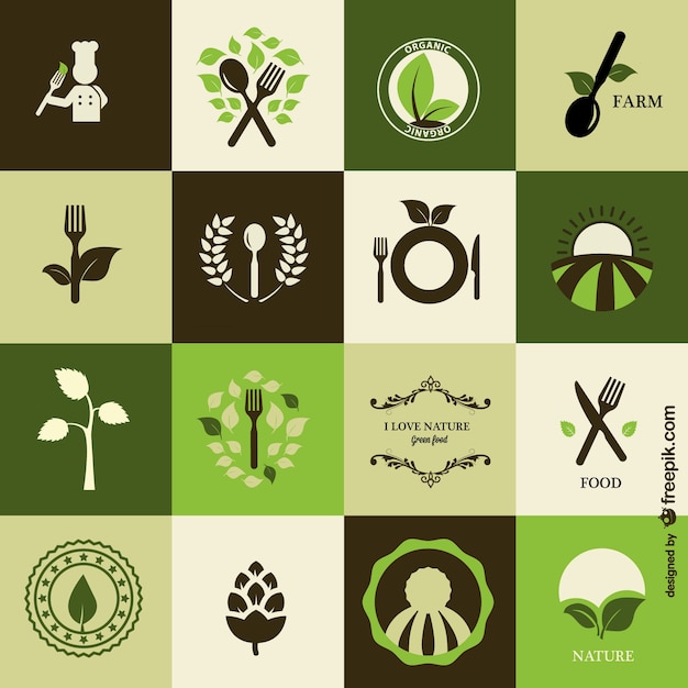 Organic Farm Themed Vector Graphics Collection | Jiffy Designs