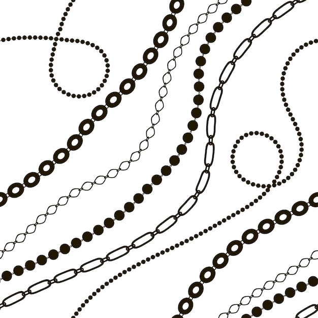 Captivating Monochrome Chain Patterns | Jiffy Designs