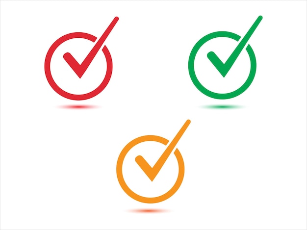 Vibrant Checkmark Icons Signifying Approval and Acceptance | Jiffy Designs