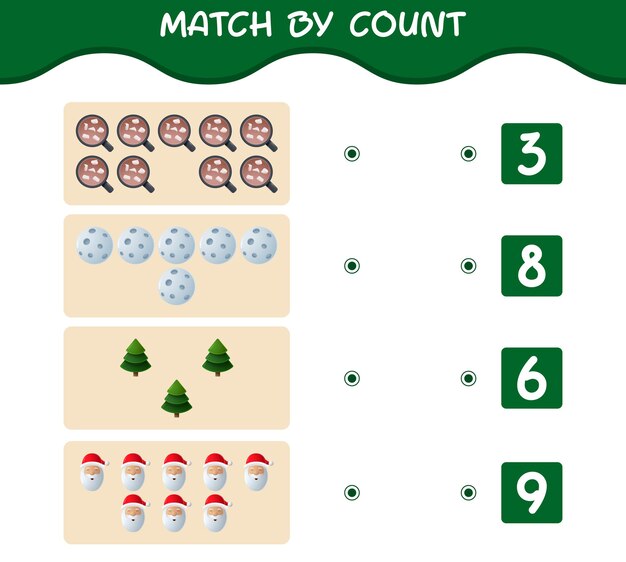 Counting Festive Icons: A Fun Holiday Matching Game | Jiffy Designs