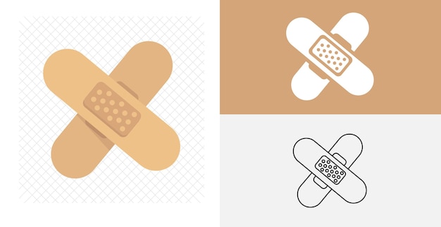 Collection of Diverse Bandage Icon Designs | Jiffy Designs