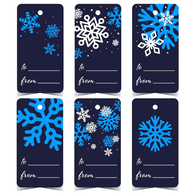 Enchanting Winter Wonderland: Shimmering Snowflake Gift Tags | Jiffy ...