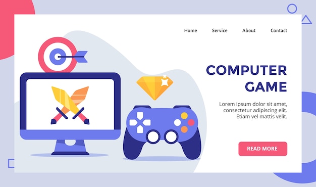 Vibrant Computer Game Icons and Elements | Jiffy Designs