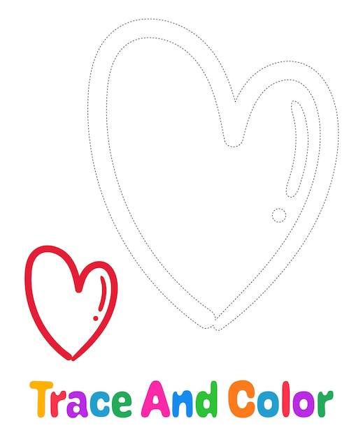 Vibrant Heart Tracing Template for Crafting and Design | Jiffy Designs
