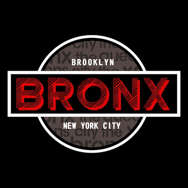 Vibrant Bronx Emblem with Brooklyn Cityscape | Jiffy Designs