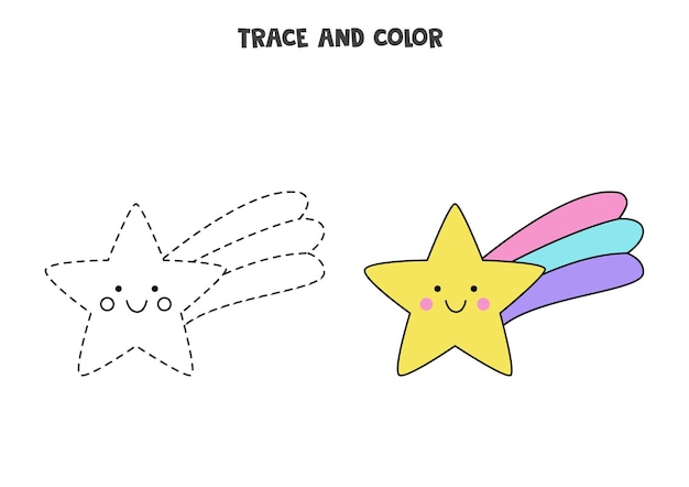 Vibrant Star Tracing and Coloring Activity for Kids | Jiffy Designs